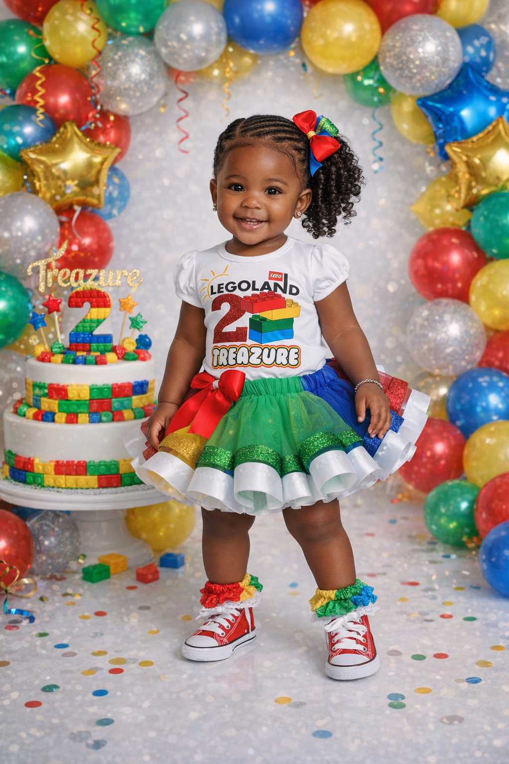 Lego tutu set- Lego outfit- Lego dress – Pink Toes & Hair Bows