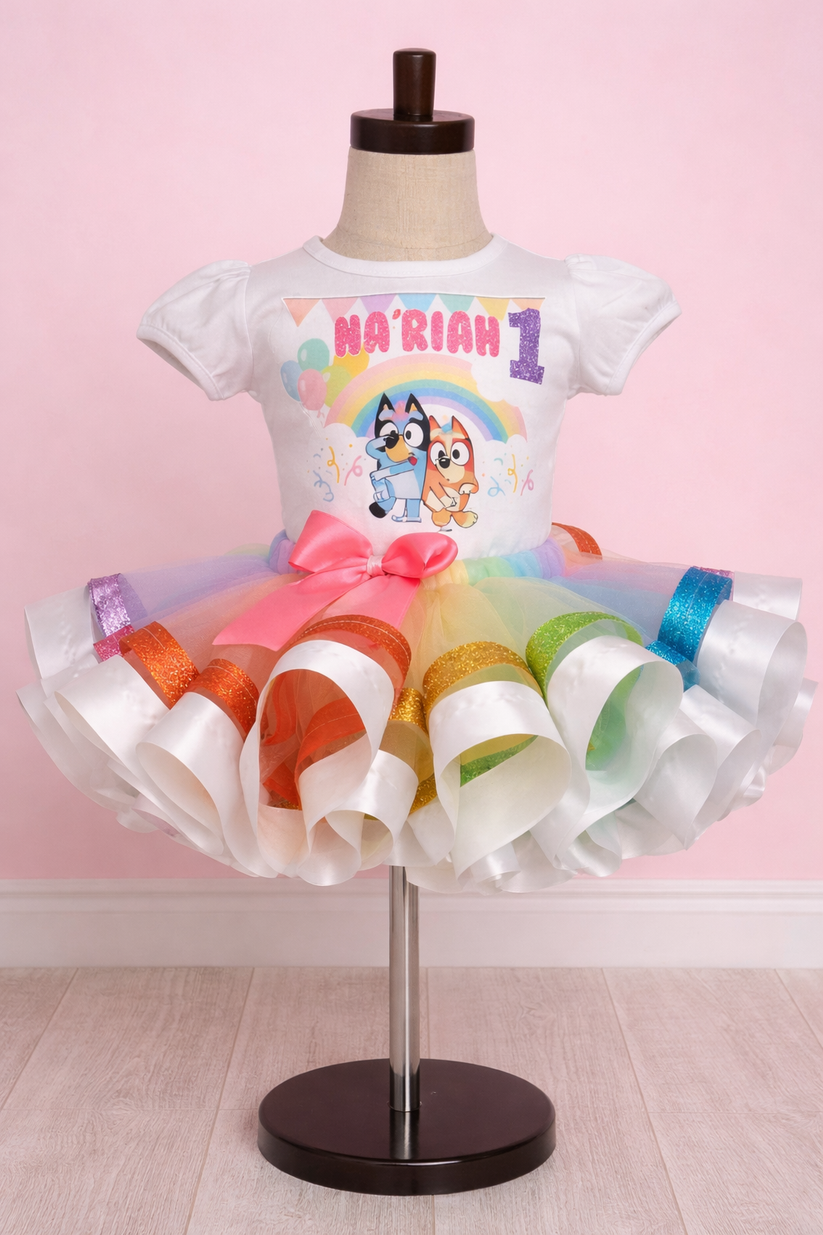 Bluey tutu set-Bluey outfit-Bluey dress-bluey birthday-bluey birthday ...