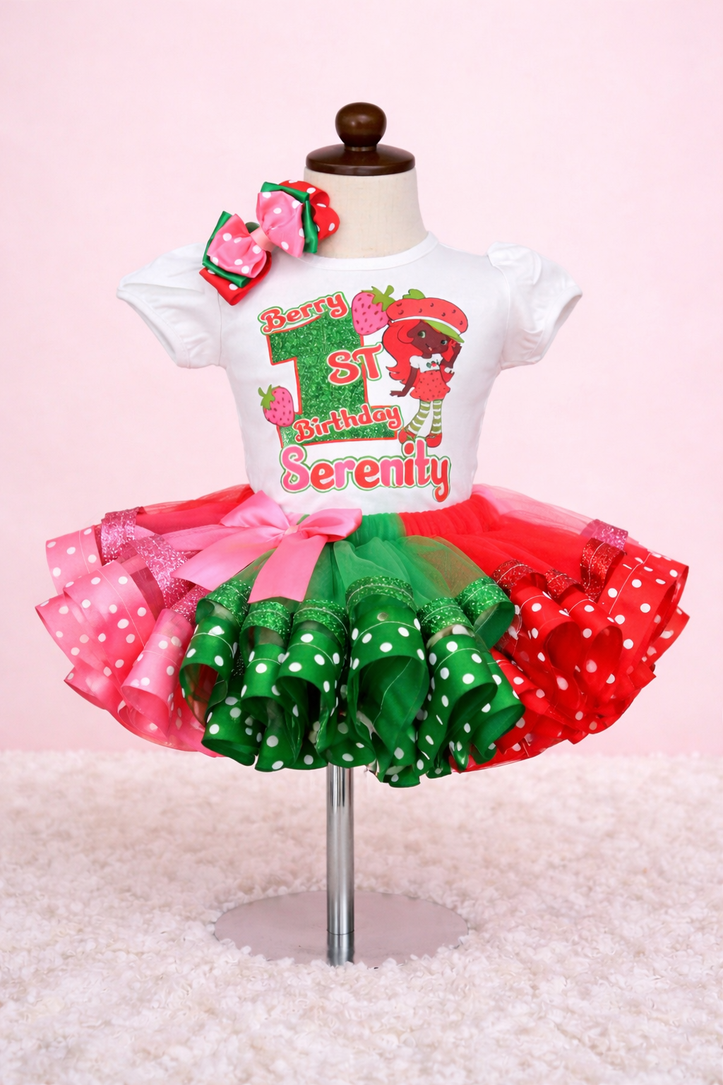 Strawberry Shortcake tutu set-Strawberry Shortcake outfit-Strawberry S ...