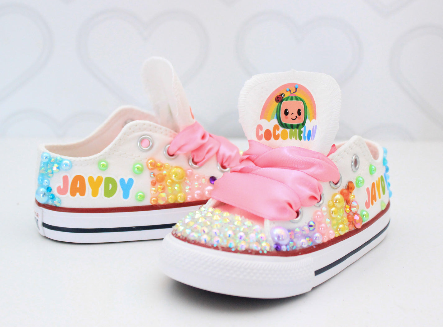 Cocomelon shoes- Cocomelon bling Converse-Girls Cocomelon Shoes-Cocome ...