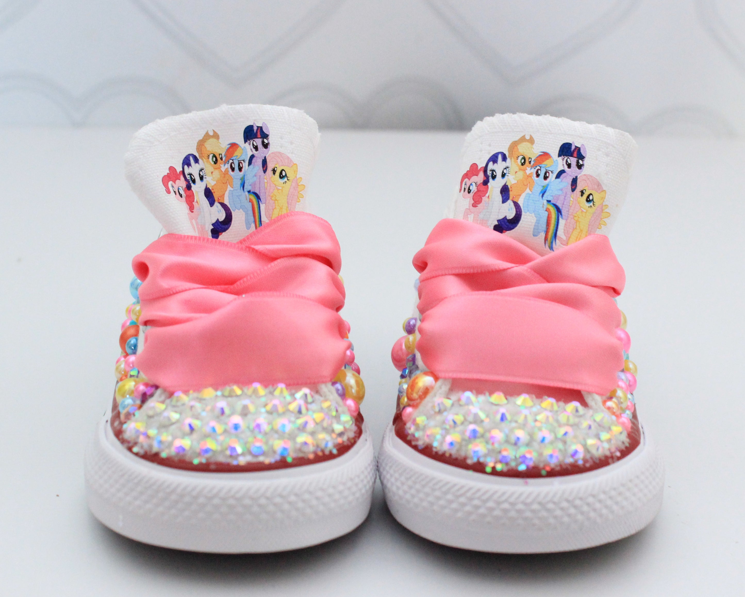 My little pony shoes- My little pony bling Converse-Girls My little po ...