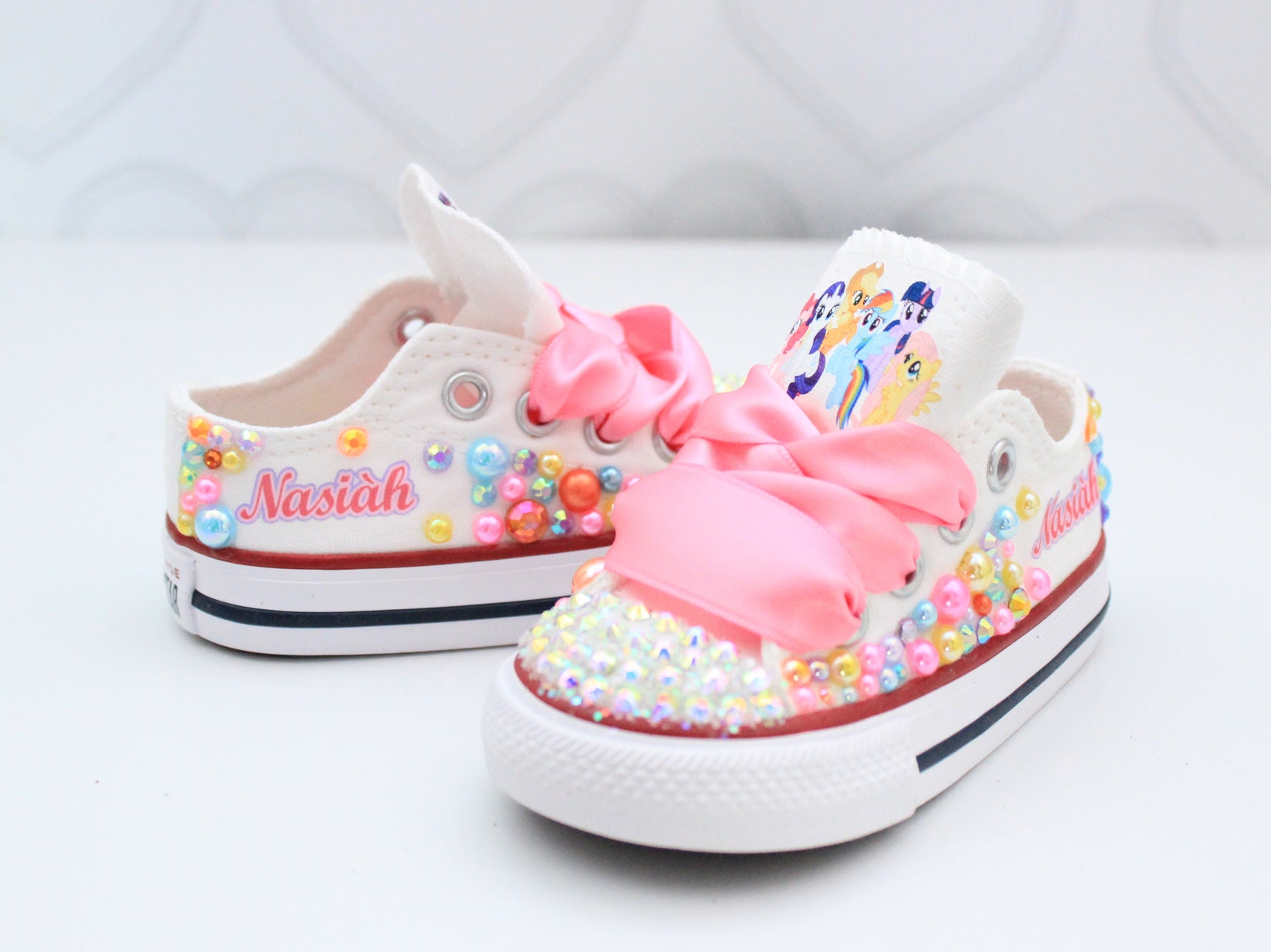 My little pony shoes- My little pony bling Converse-Girls My little po ...