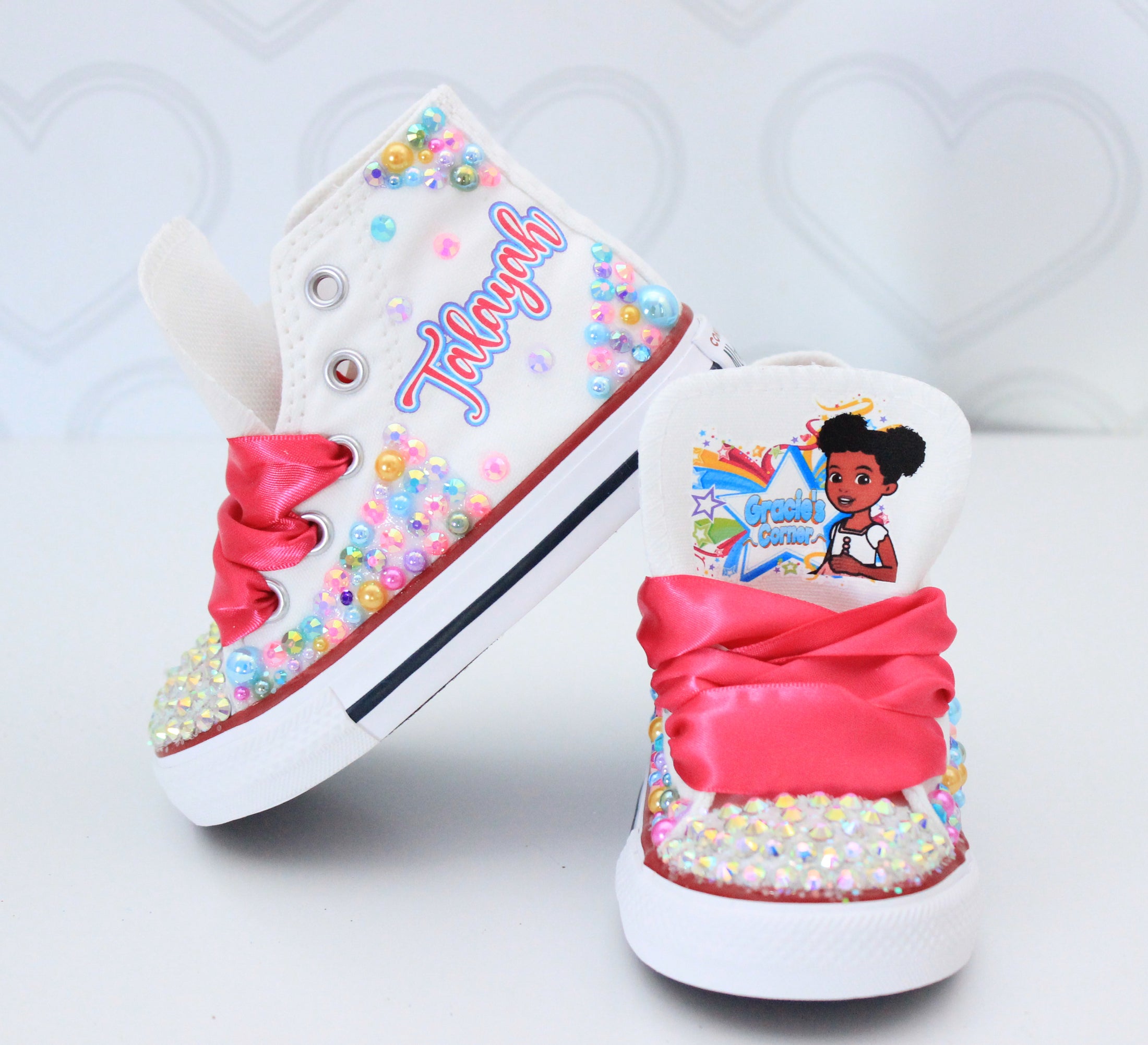 Gracie's corner shoes- Gracie's corner bling Converse-Girls Gracie's c ...