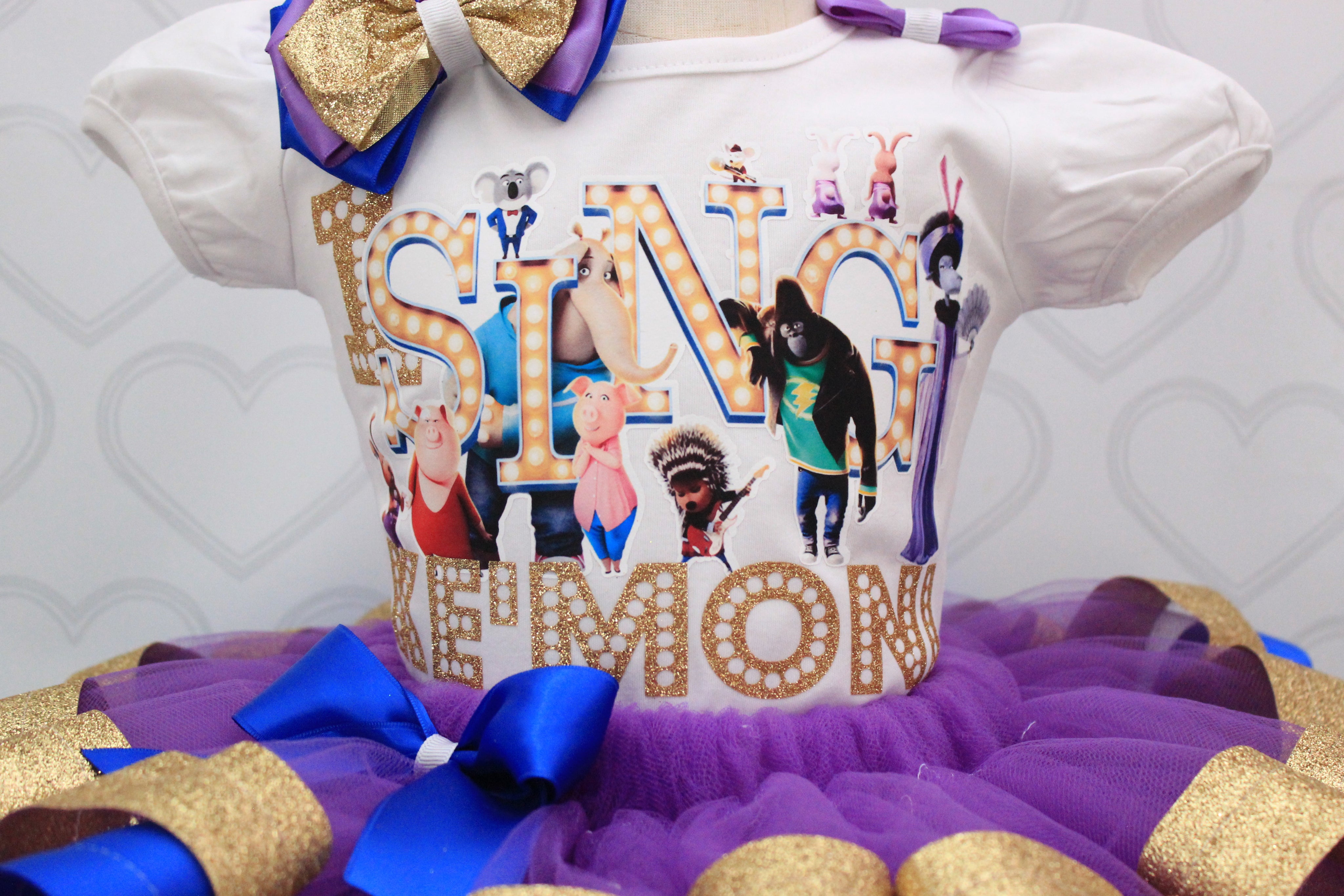 Sing tutu set-Sing outfit-Sing dress-Sing birthday – Pink Toes & Hair Bows