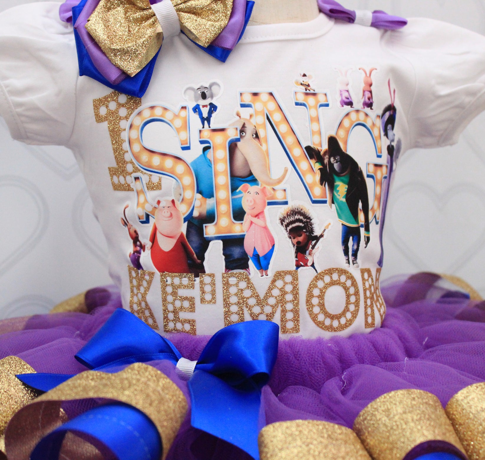 Sing tutu set-Sing outfit-Sing dress-Sing birthday – Pink Toes & Hair Bows