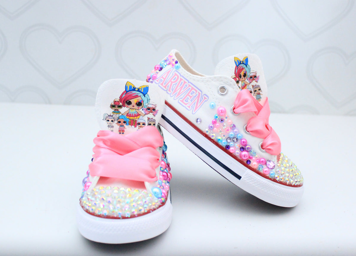 Lol doll shoes- Lol doll bling Converse-Girls Lol doll Shoes-Lol doll ...
