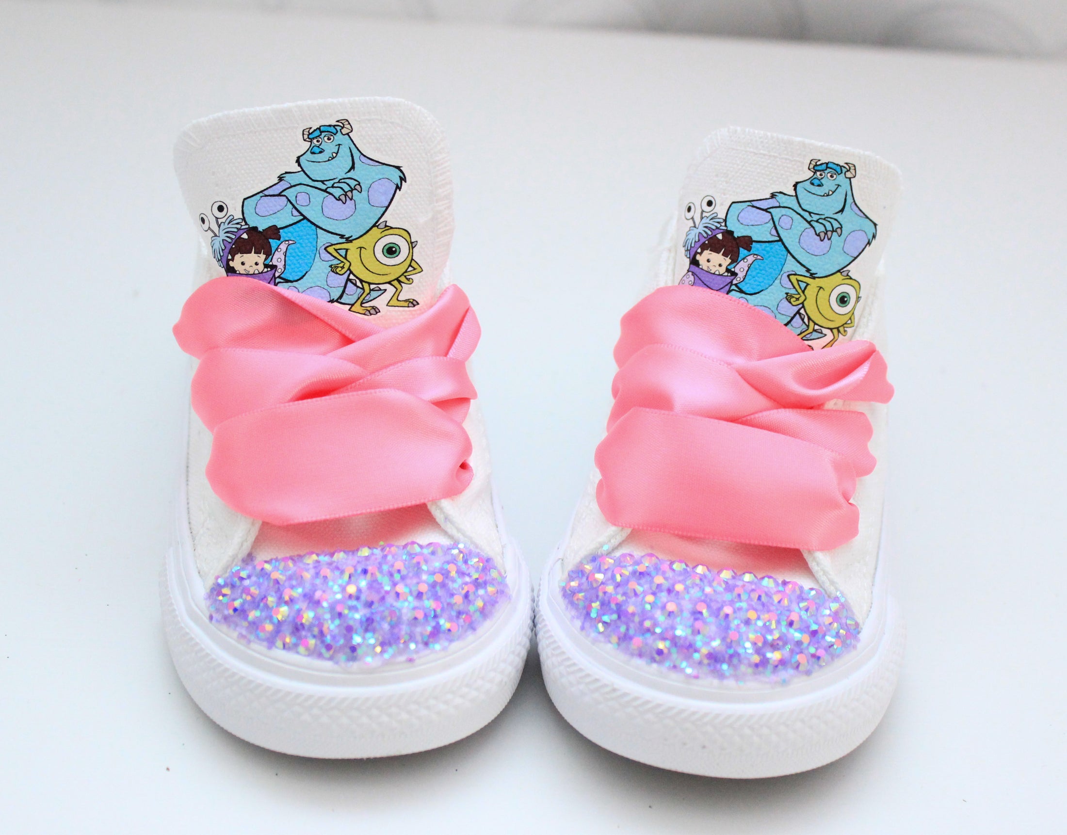 Monster inc shoes- Monster inc bling Converse-Girls Monster inc Shoes ...