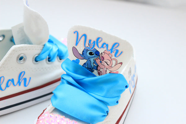 Lilo and stitch shoes- Lilo and stitch Converse-Girls Lilo and stitch ...