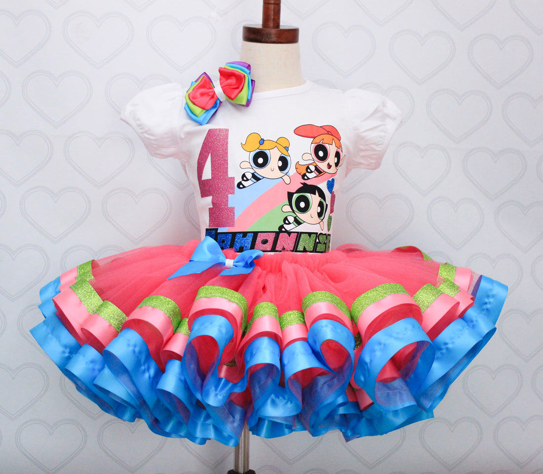 Powerpuff girls tutu set-Powerpuff girls outfit-Powerpuff girls dress ...