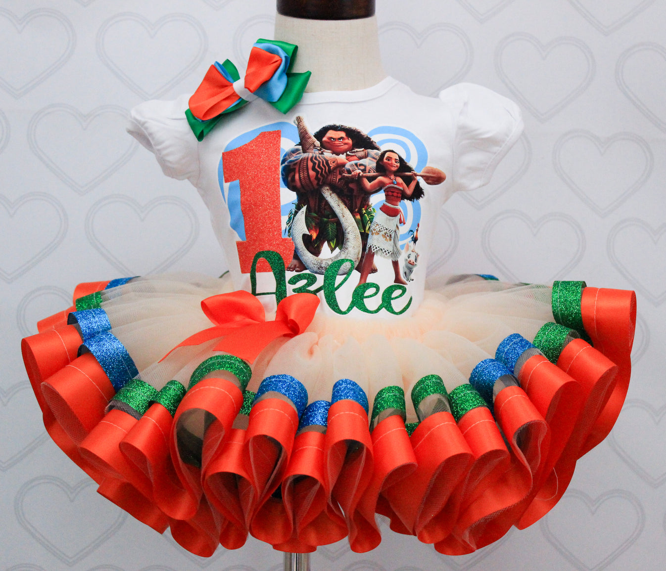 Moana tutu set-Moana outfit-Moana dress-Moana Birthday outfit – Pink ...