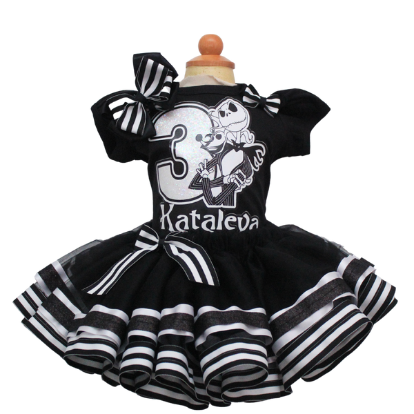 Jack skellington tutu set-Jack skellington outfit-Jack skellington dre – Pink Toes & Hair Bows