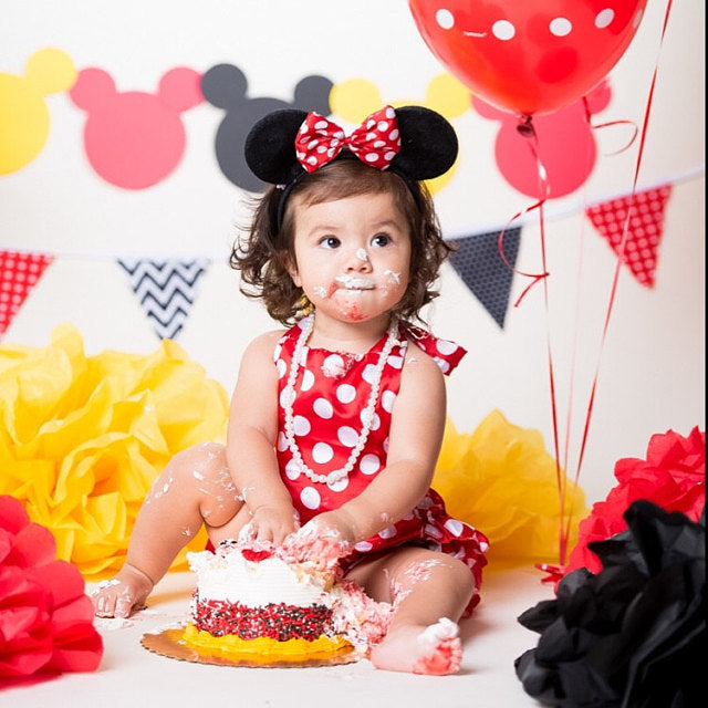 Girls Cake Smash Sets – Pink Toes & Hair Bows
