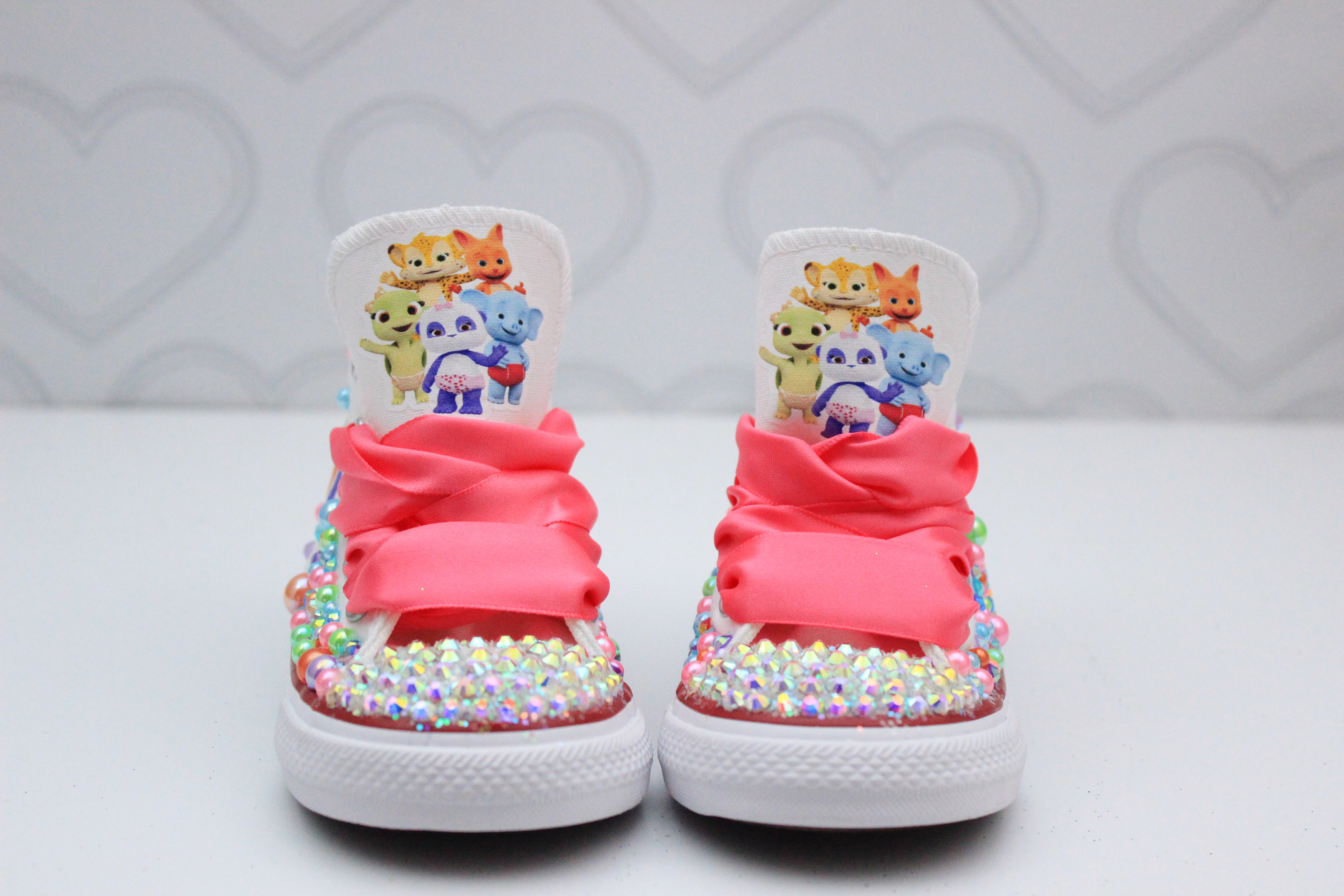 Word Party shoes- Word Party bling Converse-Word Party Shoes- – Pink ...