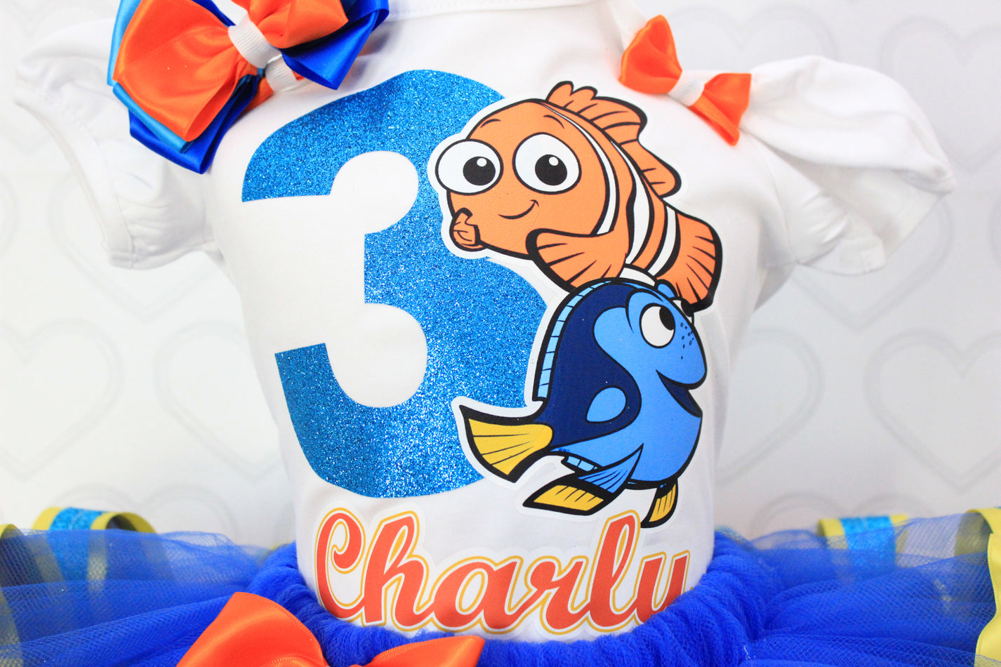 Finding Nemo tutu set-Finding Nemo outfit-Finding Nemo dress-Finding D ...