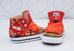 Elmo shoes- Elmo bling Converse-Girls elmo Shoes-sesame street shoes ...