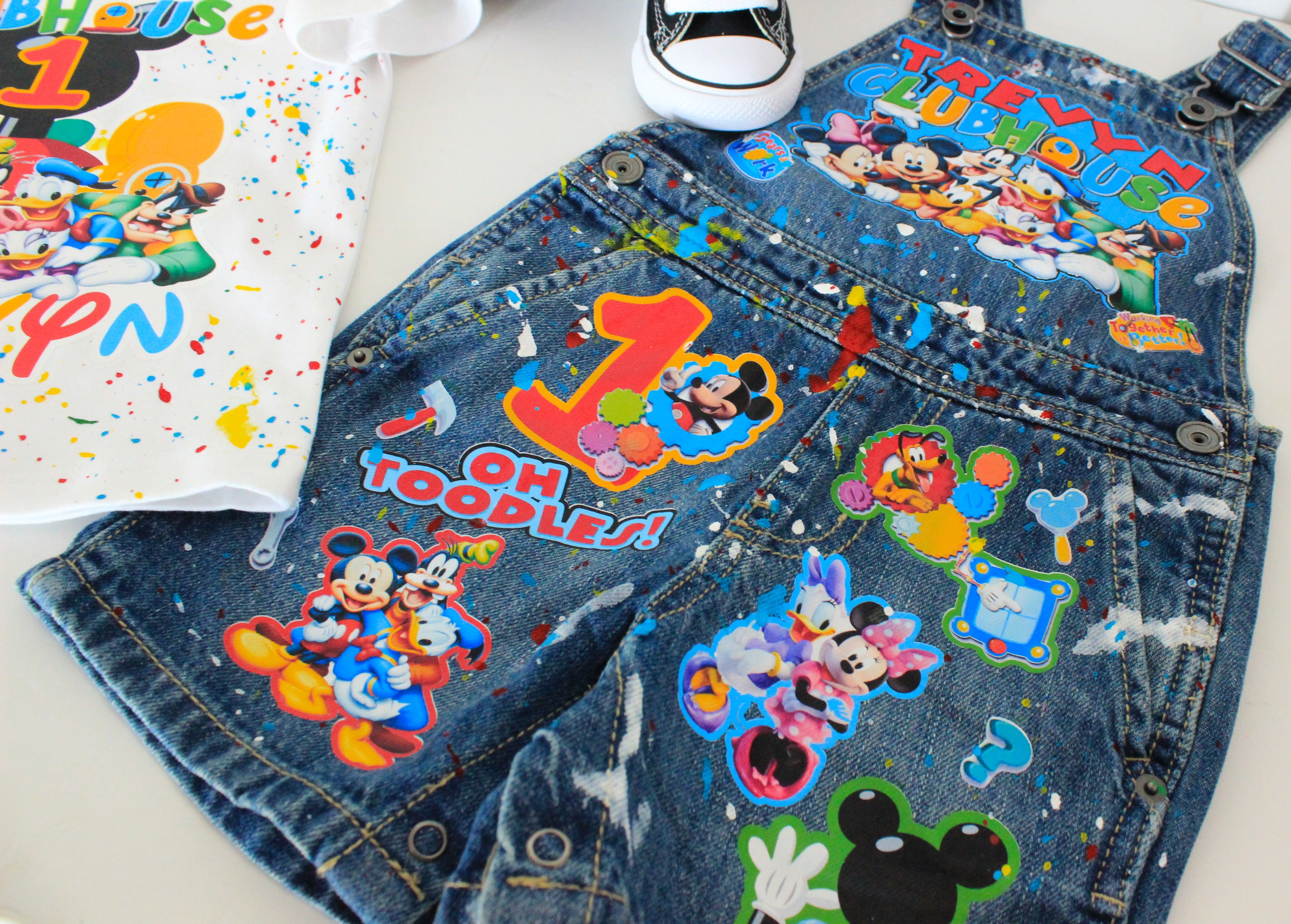 Mickey Mouse clubhouse Overalls-Mickey Mouse clubhouse Birthday Overal ...