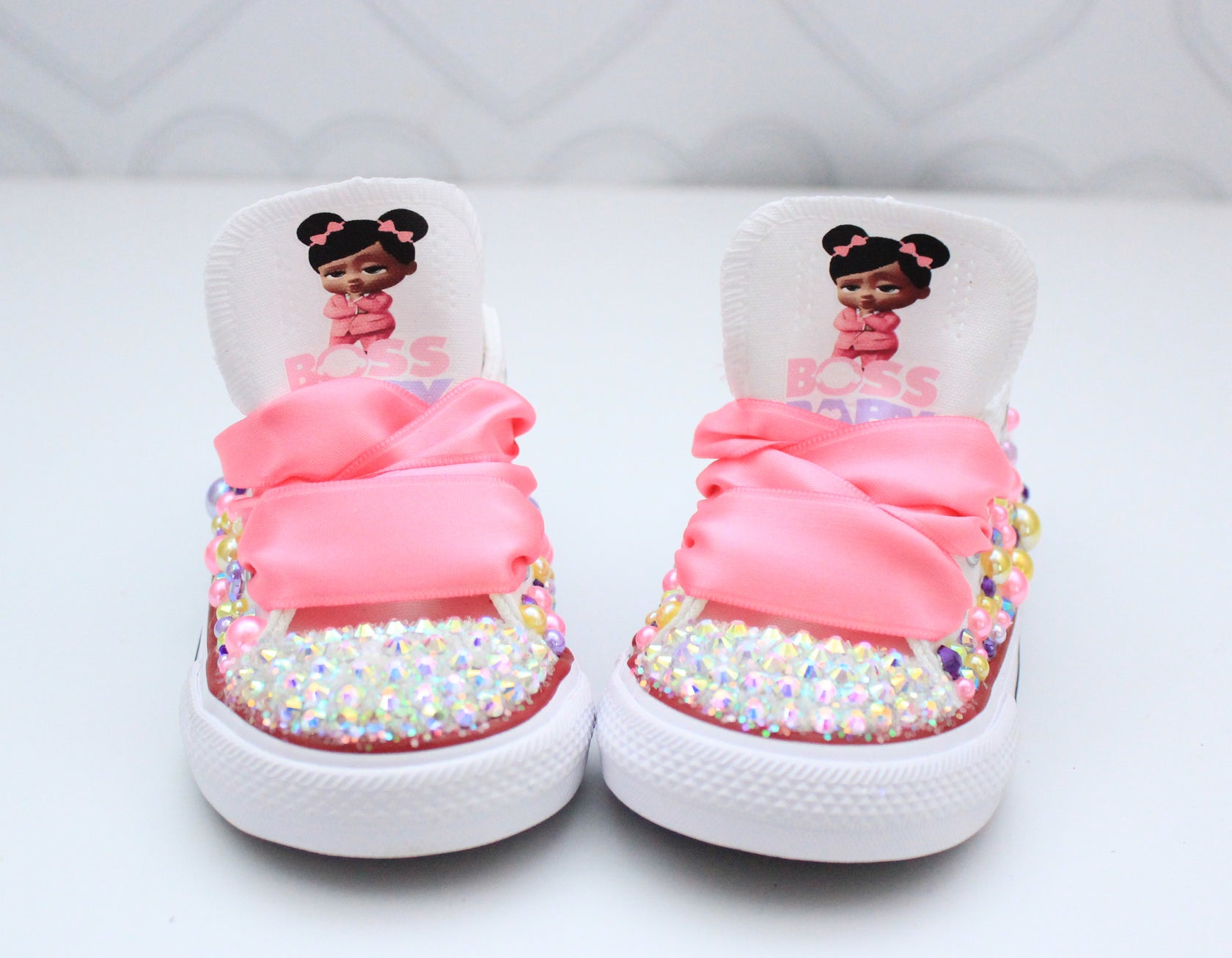 Boss Baby shoes- Boss baby bling Converse-Girls Boss baby Shoes-boss b ...
