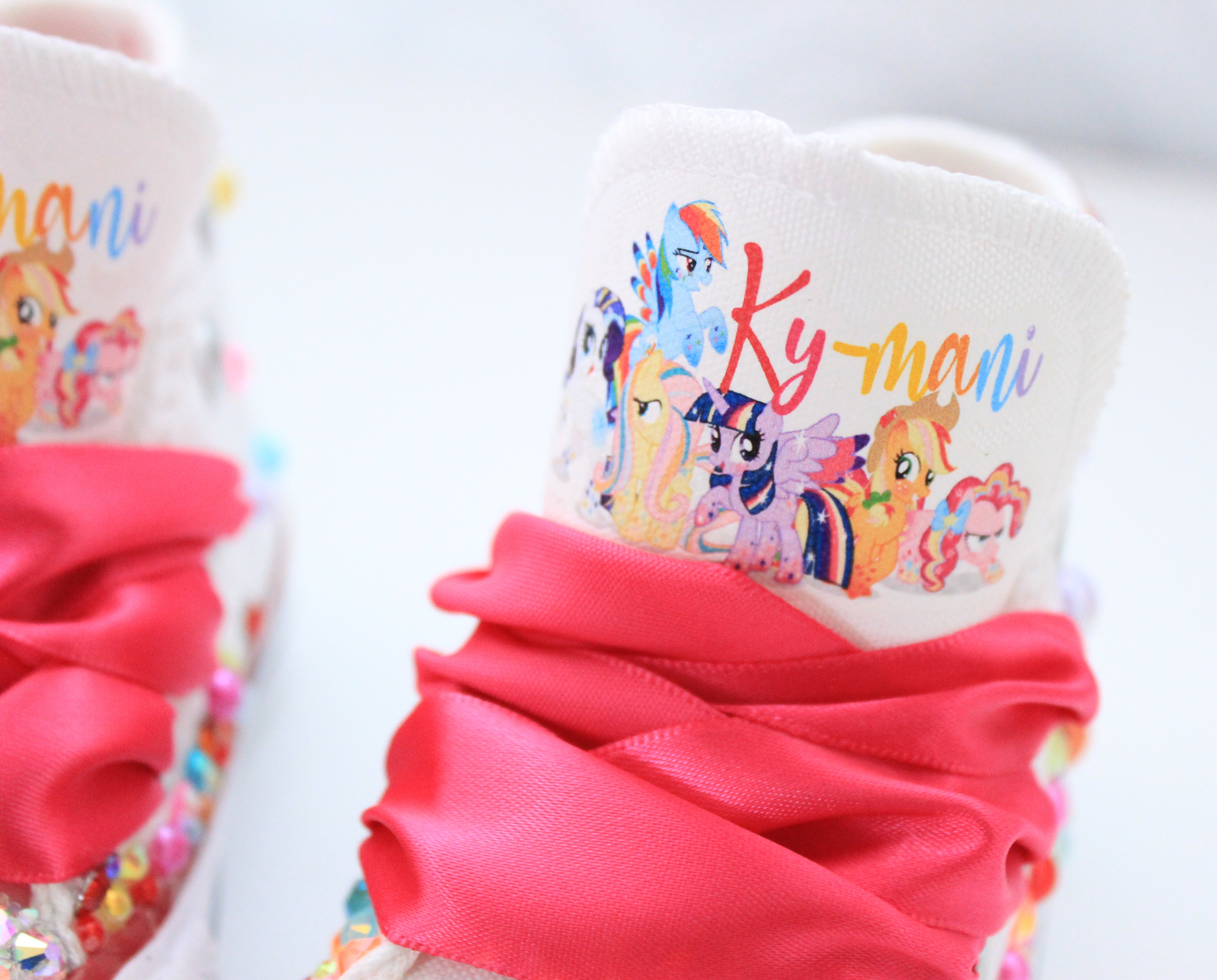 My little pony shoes- My little pony bling Converse-Girls My little po ...