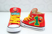 Elmo shoes- Elmo Converse-Boys Elmo Shoes – Pink Toes & Hair Bows