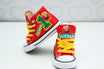 Elmo shoes- Elmo Converse-Boys Elmo Shoes – Pink Toes & Hair Bows