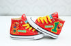 Elmo shoes- Elmo Converse-Boys Elmo Shoes – Pink Toes & Hair Bows