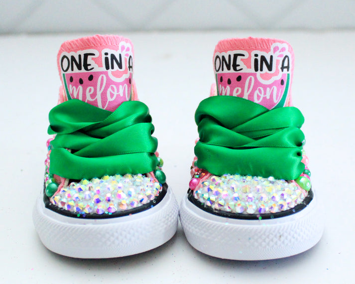 Watermelon shoes- watermelon bling Converse-Girls watermelon Shoes-wat ...