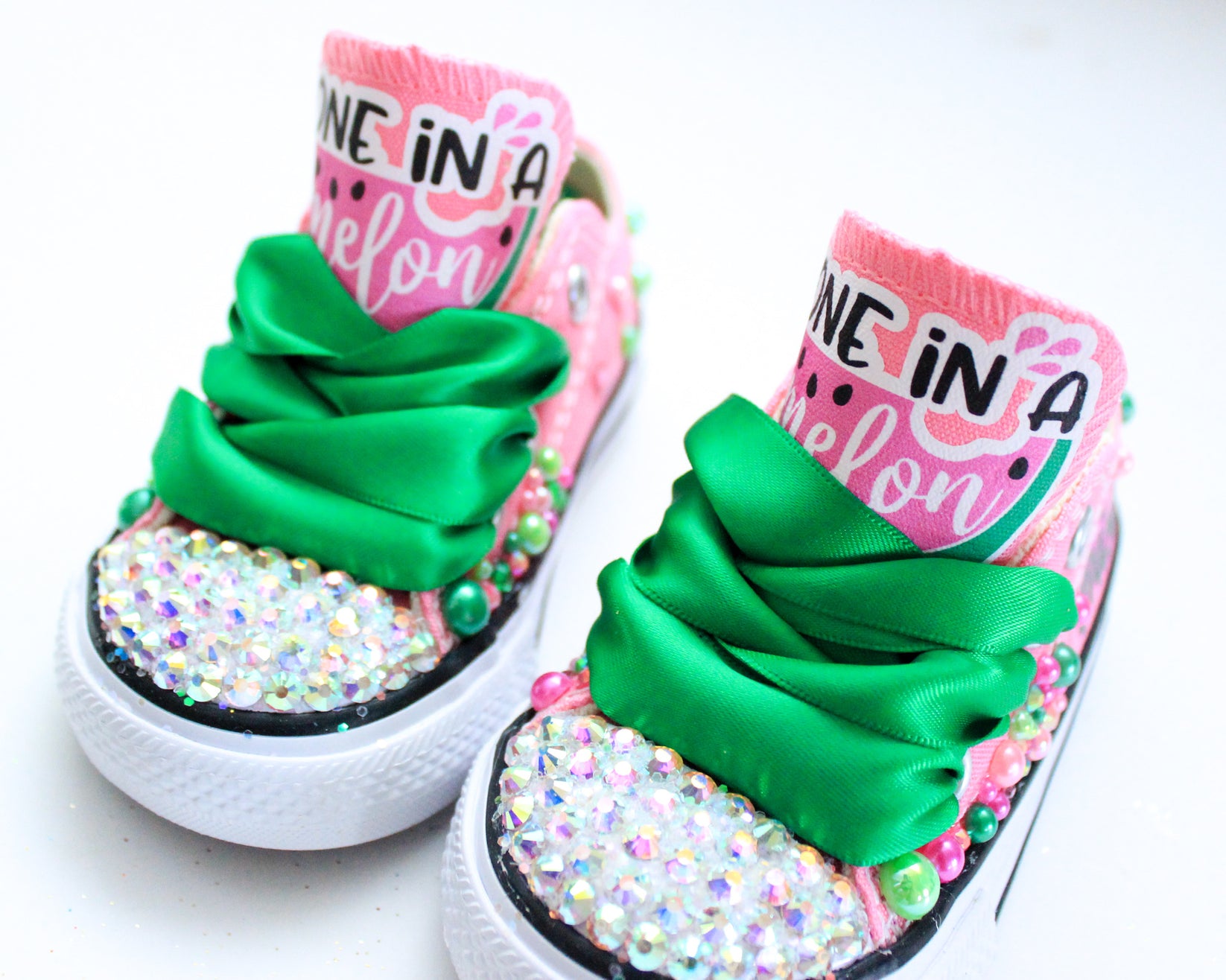 Watermelon shoes- watermelon bling Converse-Girls watermelon Shoes-wat ...
