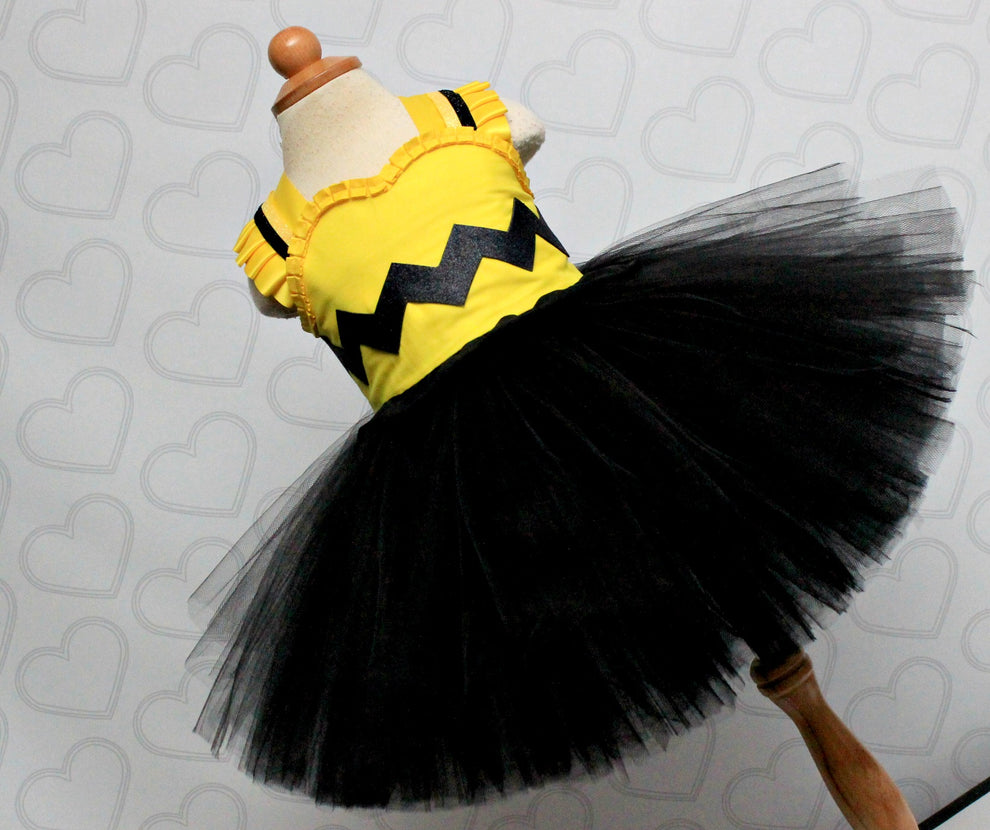 Charlie Brown Dress-Charlie brown costume- Charlie brown tutu- Charlie ...