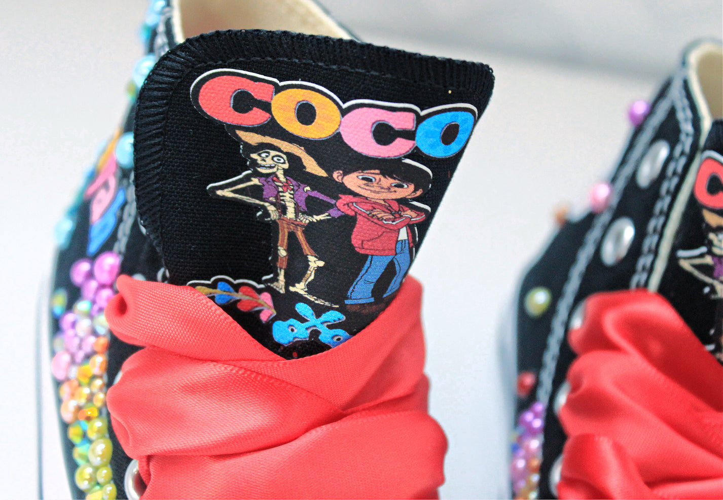 Coco shoes- Coco bling Converse-Girls coco Shoes-Coco Converse – Pink ...