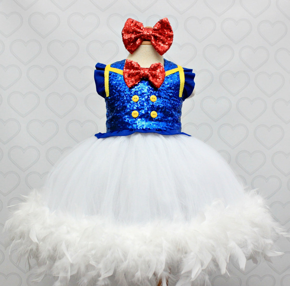 Donald Duck Tutu dress- Donald Duck tulle dress- Donald Duck dress- Do ...