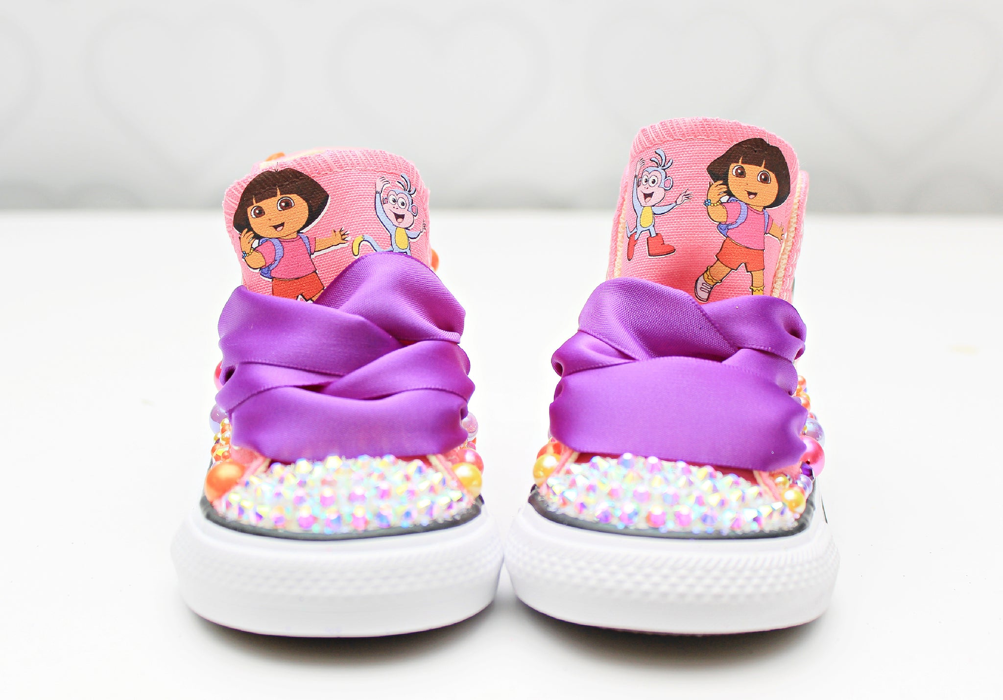 Dora the explorer shoes- Dora the explorer bling Converse-Girls Dora t ...