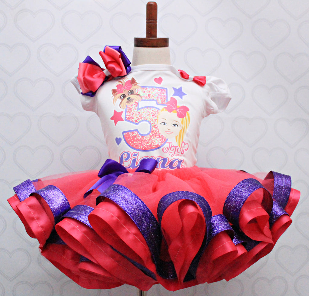 Jojo Siwa tutu set-Jojo Siwa outfit-Jojo Siwa dress – Pink Toes & Hair Bows