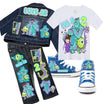 Monsters inc outfit -Monsters inc Denim Set-Boys Monsters inc denim se ...