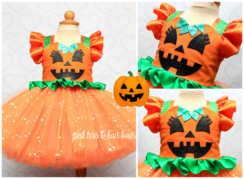 Pumpkin Dress- pumpkin Tutu Dress-pumpkin tutu- pumpkin costume-girly ...
