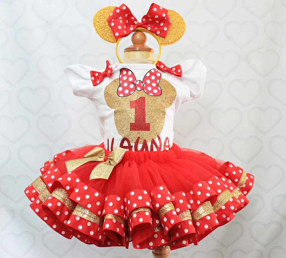 Mouse Tutu set- mouse outfit- mouse birthday outfit – Pink Toes & Hair Bows