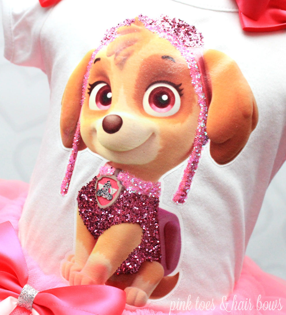 Skye Tutu set-Skye outfit-Skye dress- Paw patrol tutu set – Pink Toes ...