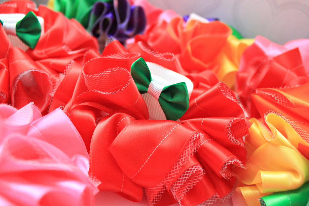 Ribbon Trim Tutu ruffle anklets-Tutu anklets-girls ribbon anklets- ADD ...