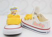Spongebob shoes- Spongebob Converse-Spongebob Shoes – Pink Toes & Hair Bows