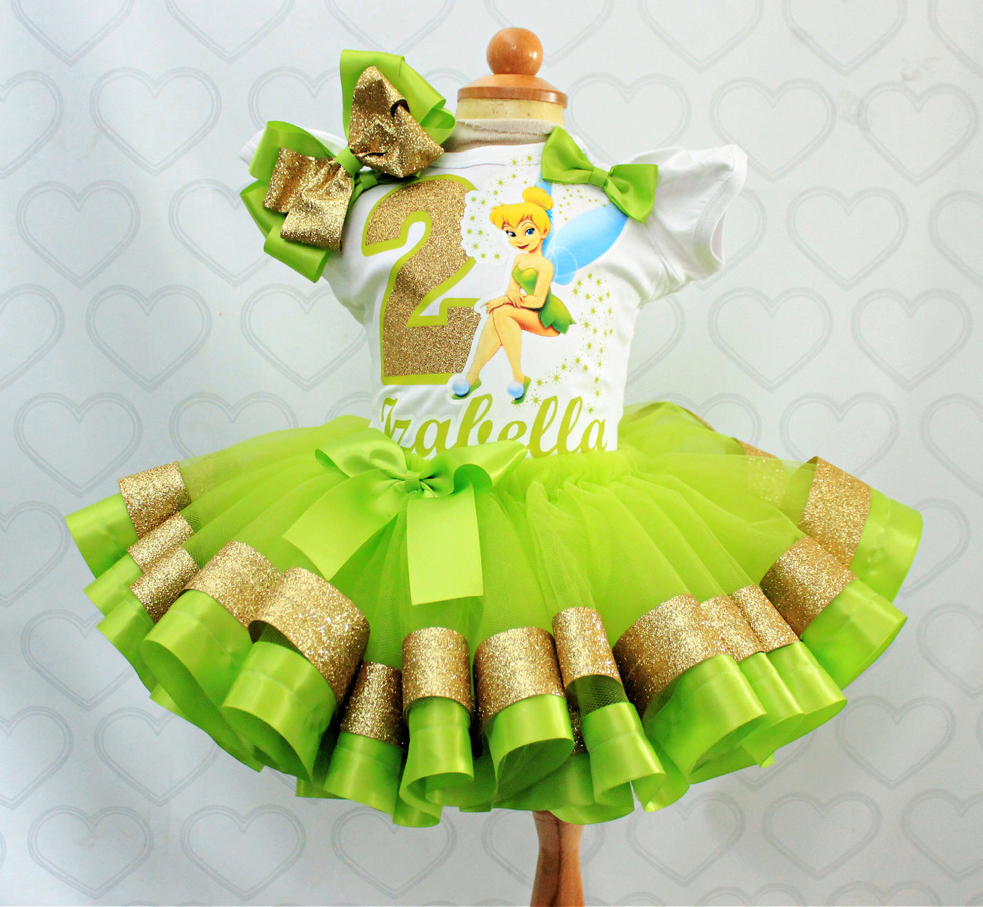 Tinkerbell tutu set-Tinkerbell outfit-Tinkerbell dress – Pink Toes ...